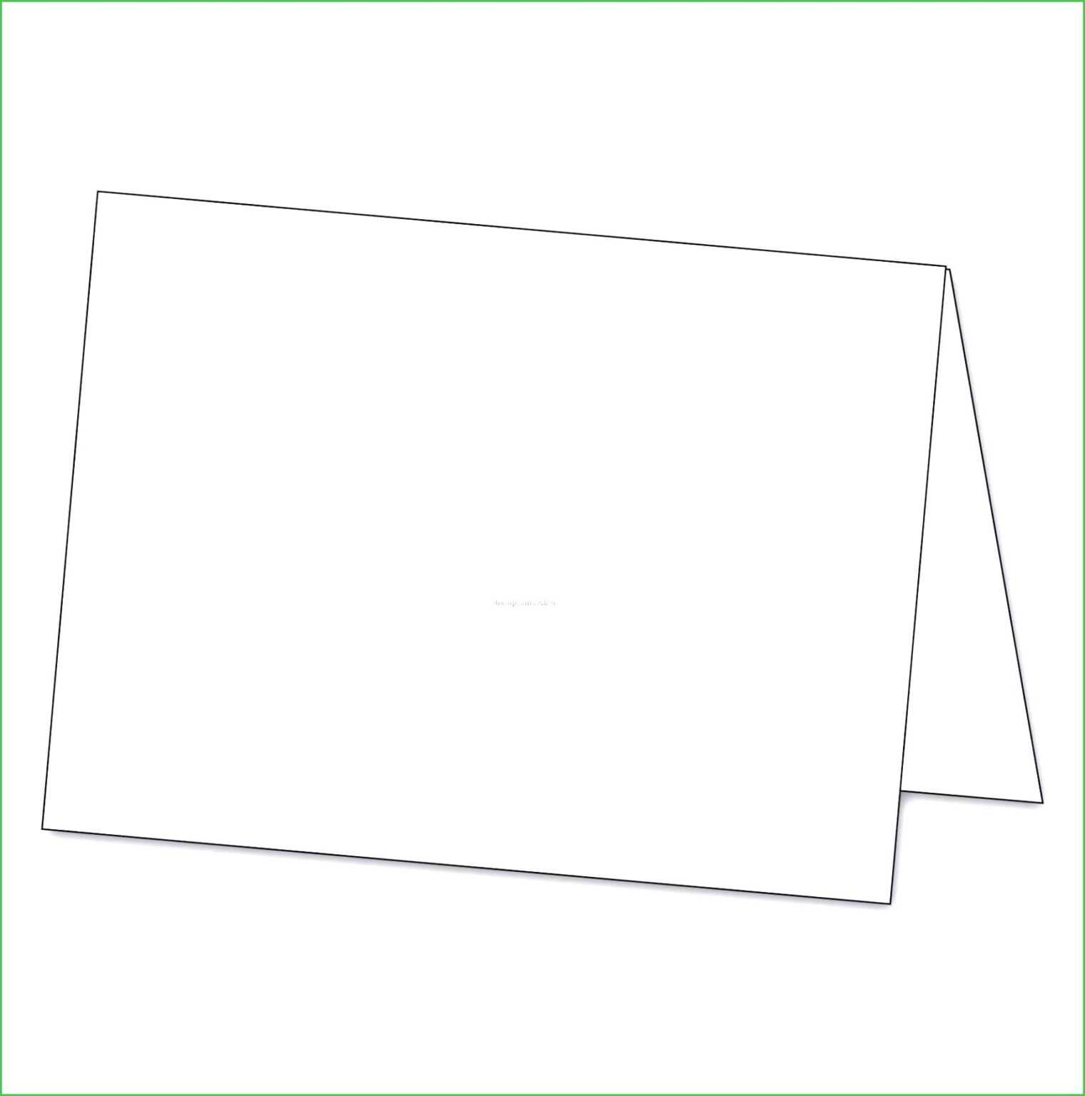 Blank Tent Card Template