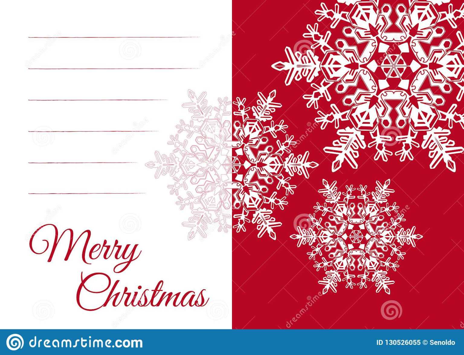 Blank Christmas Card Templates Free Sample Professional Template