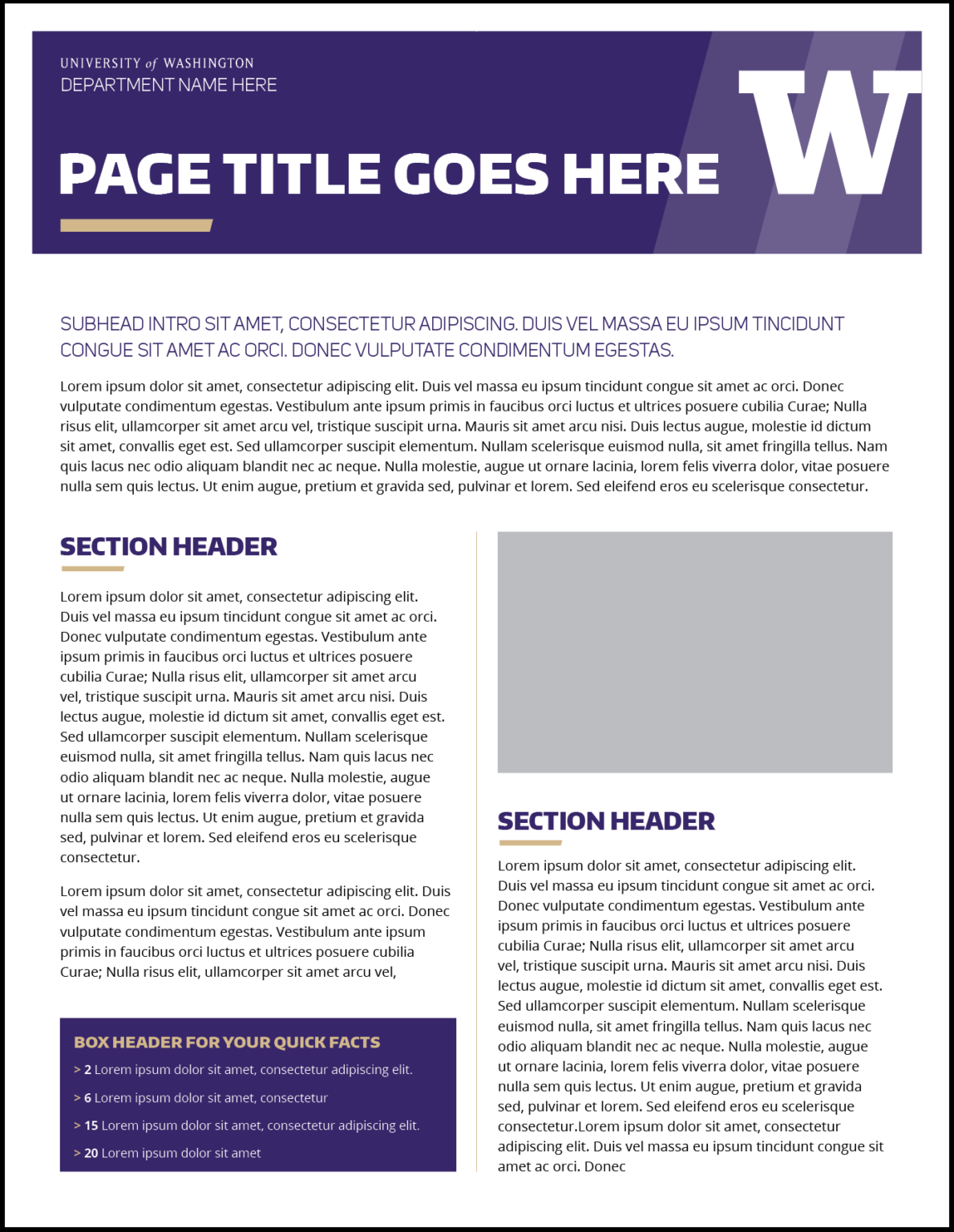 Fact Sheet Uw Brand For Fact Sheet Template Microsoft Word Sample 