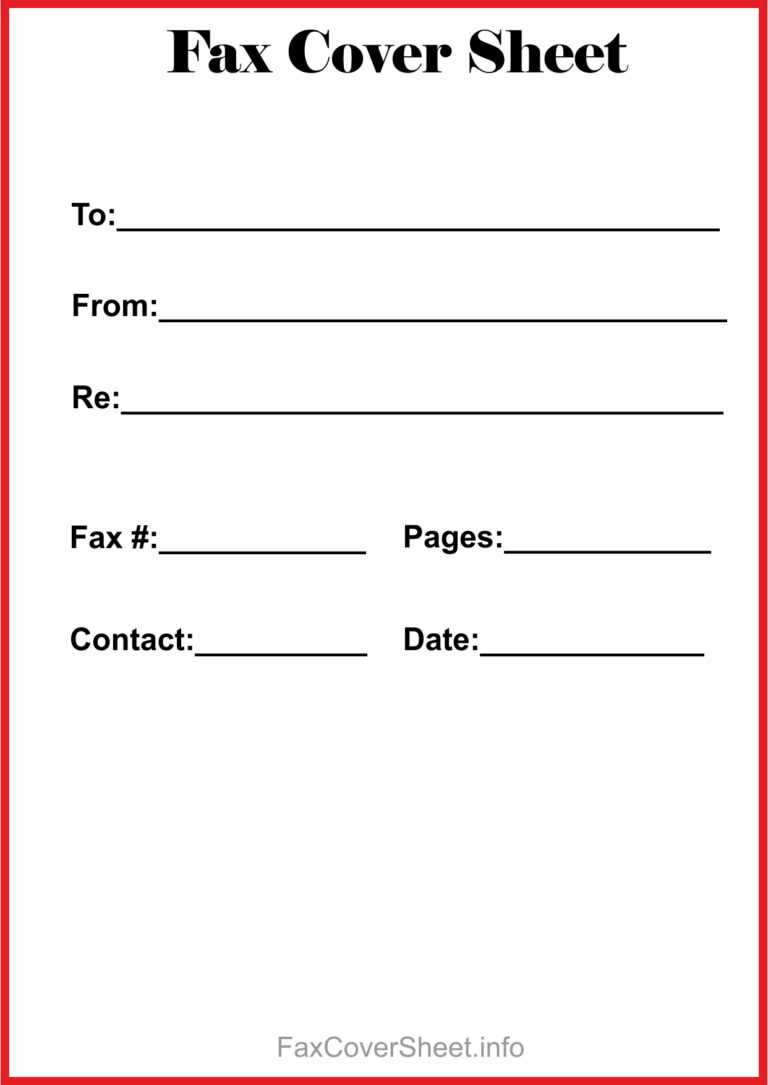 How To Find Blank Fax Cover Sheet Within Microsoft Word Throughout Fax 